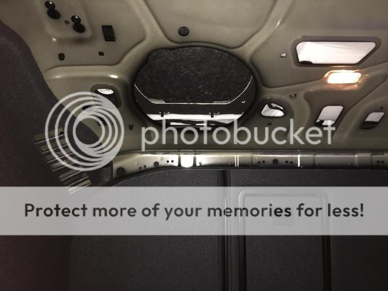 12" Sub Box or 10" Sub mounted on Parcel Shelf