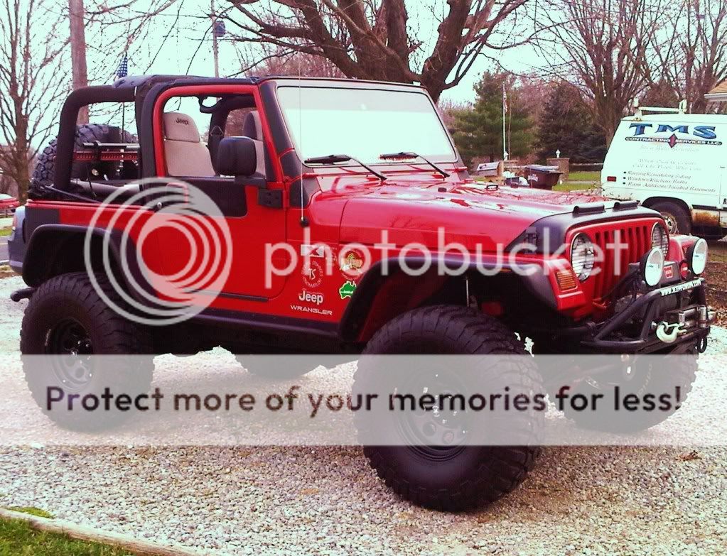 Red TJ with Black Wheels - JeepForum.com